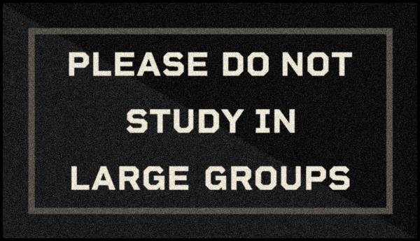 Do Not Study in Large Groups Floor Mats are essential business mats by ...
