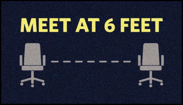 Office Social Distancing Floor Mats are essential business mats by ...