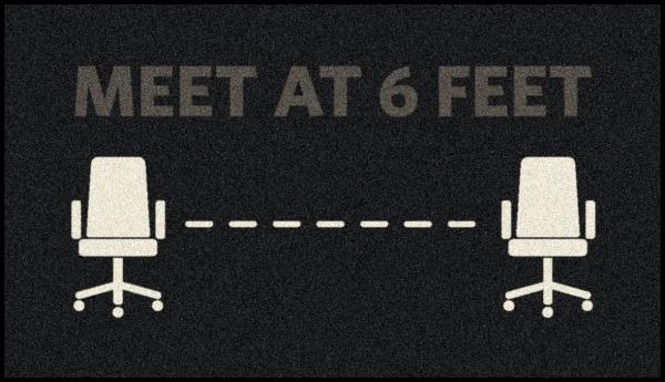 Office Social Distancing Floor Mats are essential business mats by ...