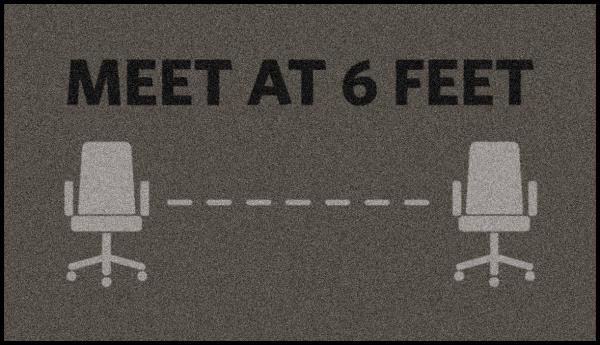 Office Social Distancing Floor Mats are essential business mats by ...