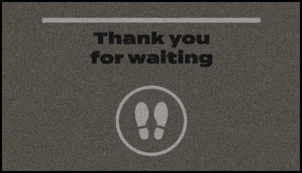 Thanks for Waiting Social Distancing Floor Mats are essential business ...