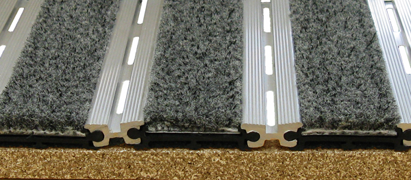 Aluminum Hinge Perfec Mats are Recessed Metal Mats | American Floor Mats
