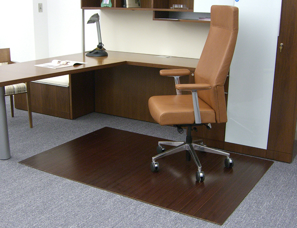 Bamboo Chair Mats are Bamboo Tri-Fold Office Mats/Desk Mats by American ...