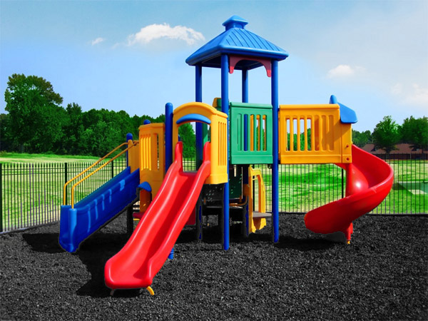 Black Rubber Mulch is Black Playground Rubber Mulch by American Floor Mats