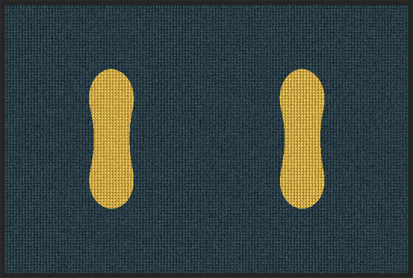 TSA Security Line Screening Two Feet Floor Mats by American Floor Mats