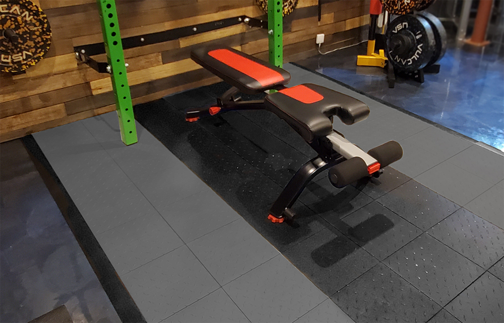 Diamondtrax Flex Interlocking Gym Tiles are Rubber Gym Tiles by ...