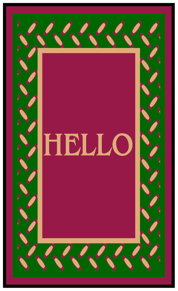 Hello Welcome Mats are Welcome Rugs by American Floor Mats