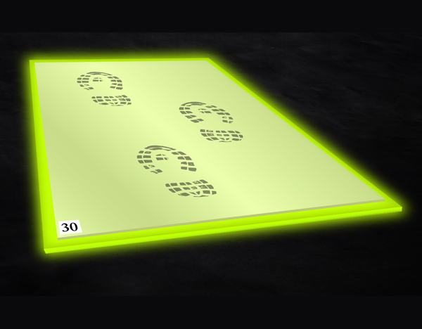 High Visibility Safety Yellow Sticky Mat Frames | American Floor Mats