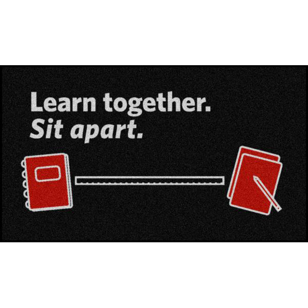 Learn Together/Sit Apart Floor Mats are essential business mats by ...