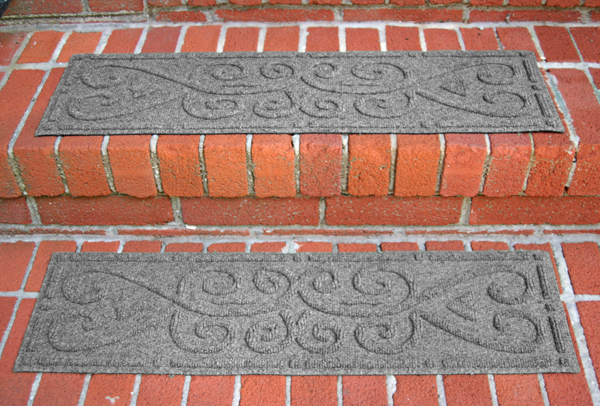 Waterhog Stair Treads in a Scroll Pattern by Waterhog Floor Mats