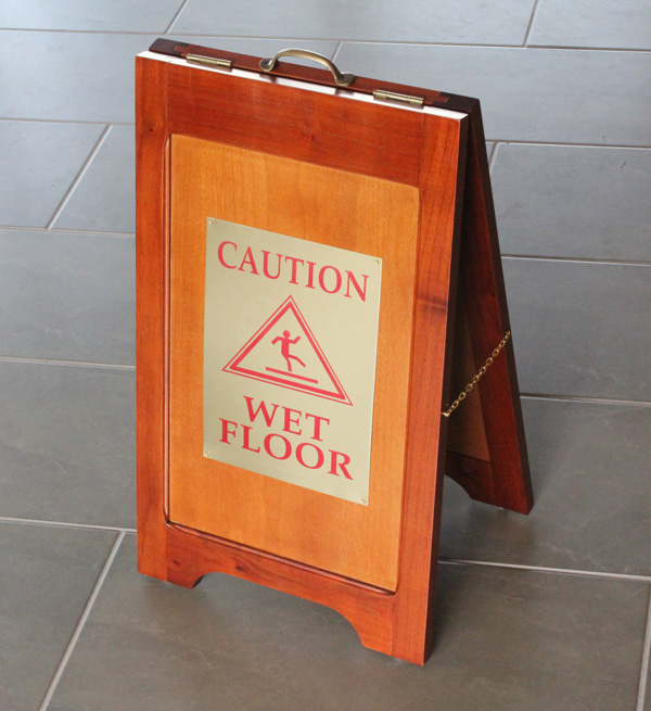 Wood Wet Floor Signs are Wooden Wet Floor Stands