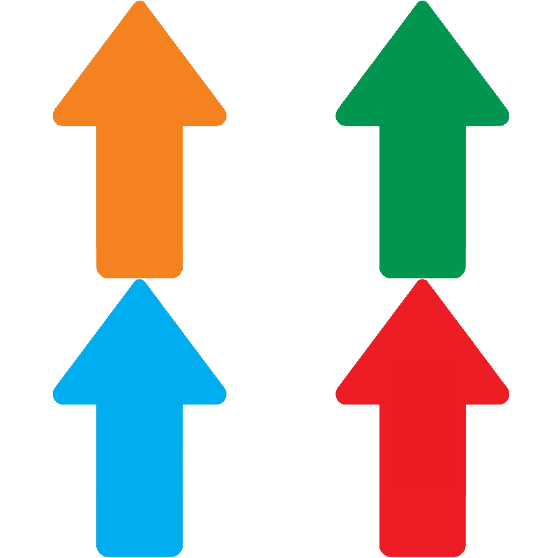 Directional Arrows Social Distancing Floor Decals | American Floor Mats