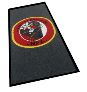 Super Brush Logo Mats are Synthetic Cocoa Logo Mats by American Floor Mats